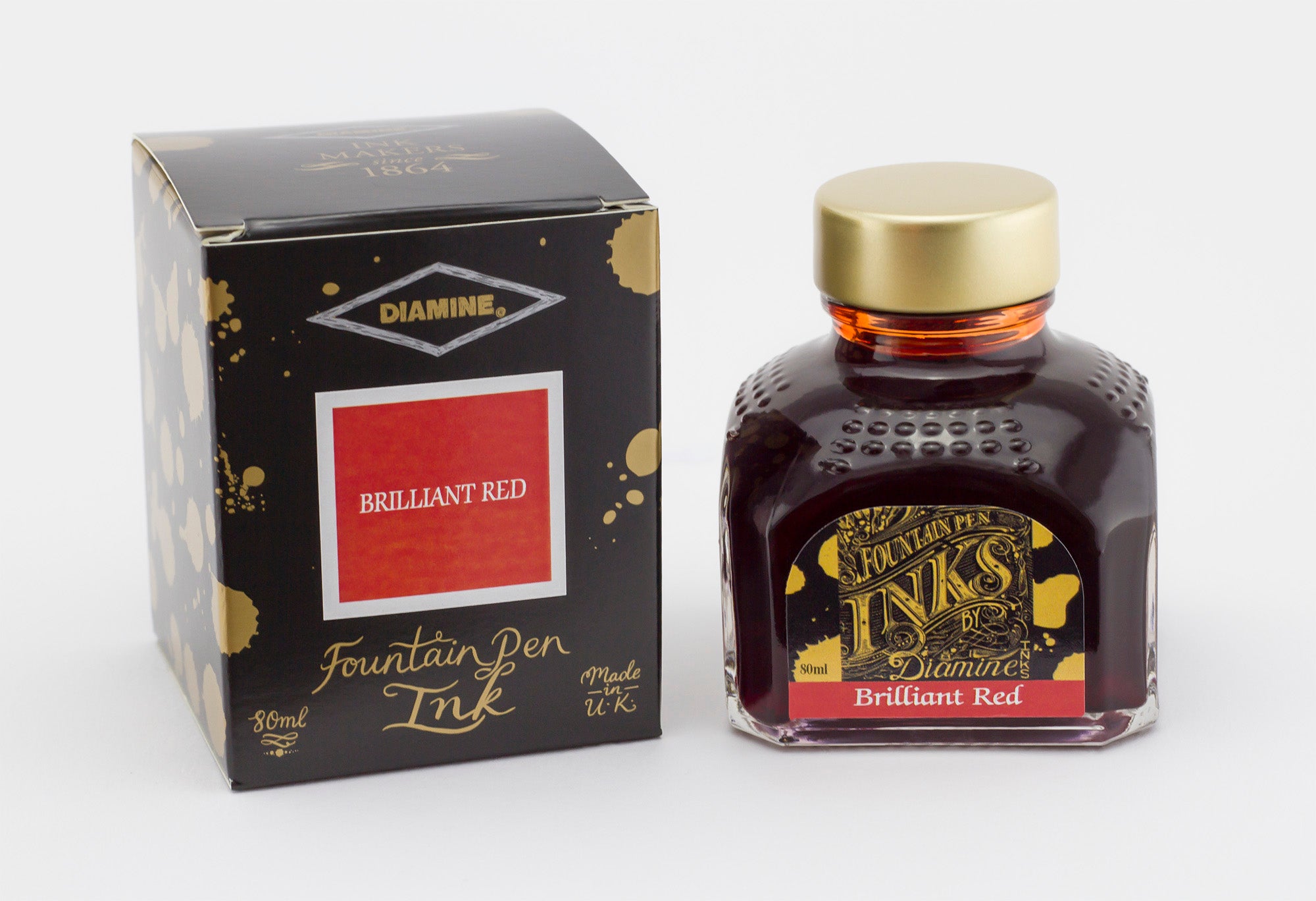 Diamine Fountain Pen Ink - Brilliant Red – Zita Inks