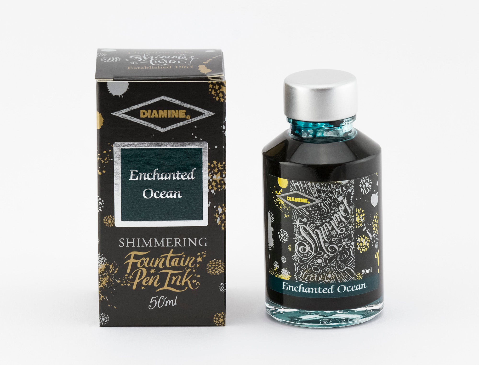 Diamine Shimmering Ink 50ml - Enchanted Ocean – Zita Inks